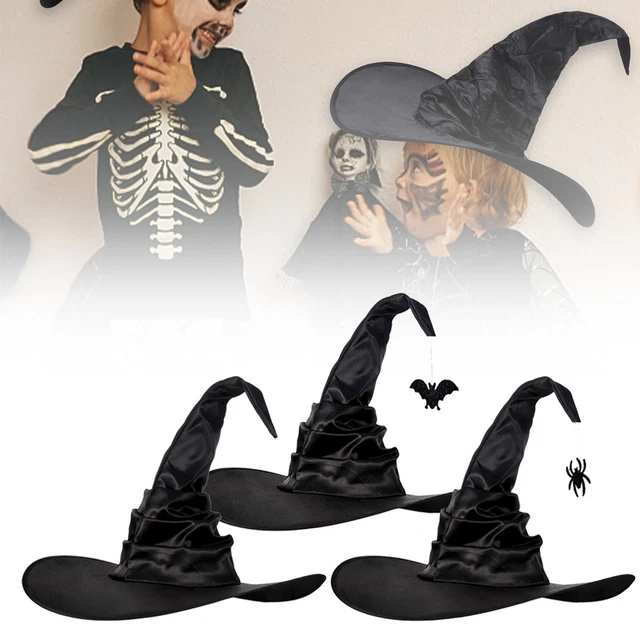 WITCH HAT WIZARD Cap Halloween Party Masquerade Fancy Dress Costume ...