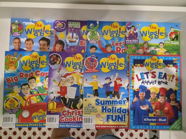 THE WIGGLES MAGAZINES x7 + Activity Book. Issue#104, 106,107,108, 109 ...