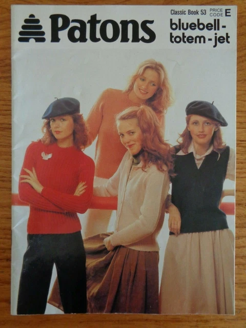 PATONS KNITTING PATTERN Book # 53 - Bluebell - Totem - Jet $2.50 ...