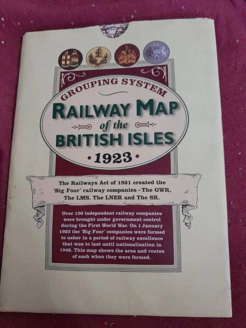 RAILWAY GROUPING SYSTEM Map of the British Isles 1923 Big4: GWR, LMS ...
