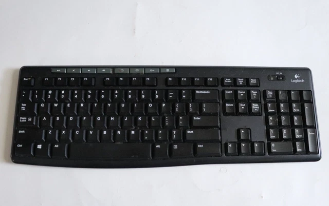 LOGITECH K270 Y-R0042 Black Wireless QWERTY Standard Keyboard For PC ...