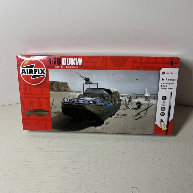 AIRFIX STARTER SET DUKW Amphibious Vehicle Model Kit 1/76 Scale *NEW* £ ...