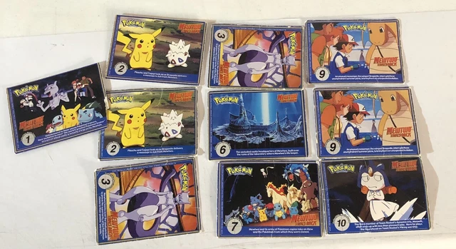 POKEMON CARDS - poke trivia mewtwo strikes back- burger king 1999 lot ...