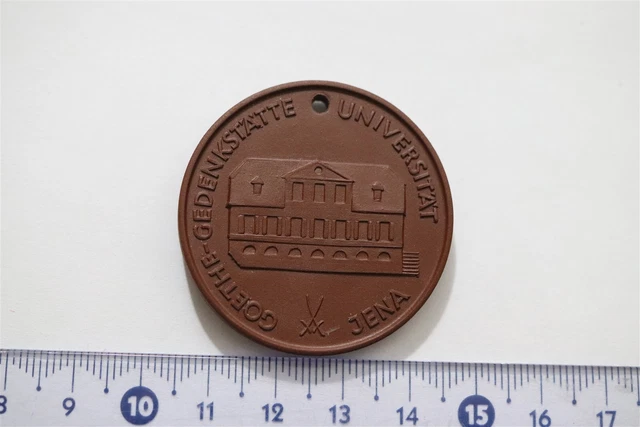 🧭 🇩🇪 GERMANY PORCELAIN JENA UNIVERSITY ALMA MATER JENENSIS 42mm B62 #76 ...