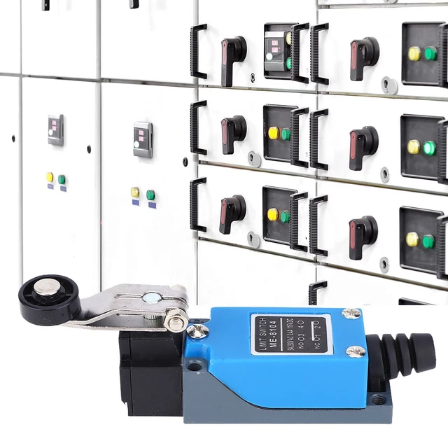 MOMENTARY LIMIT -8104 Travel Microswitch With Roller Lever Arm 1NC 1NO ...