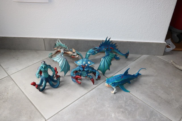 SCHLEICH ELDRADOR 70520 Diver Dragon Sea Monster 70140 Kraken 42449 ...