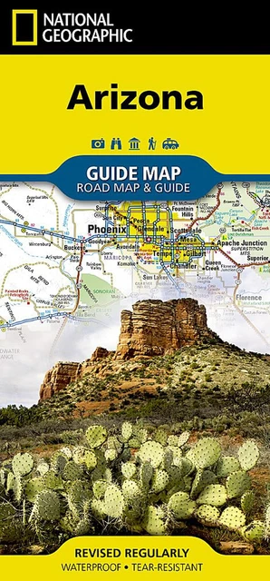 ARIZONA MAP - Road Map and Guide: State Guide Maps (National Geographic ...