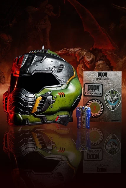 DOOM THE DARK Ages Collector's Edition Doom Slayer Wearable Helmet ...