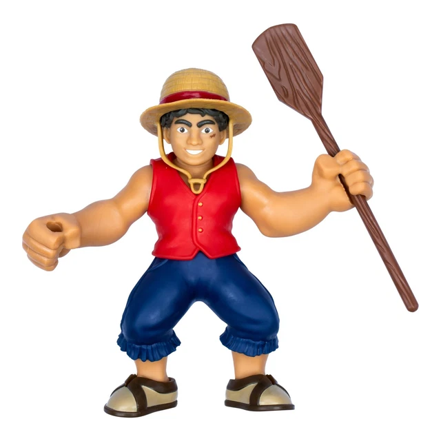 HEROES OF GOO Jit Zu One Piece Luffy Stretchy 7 inch Collectible Action ...