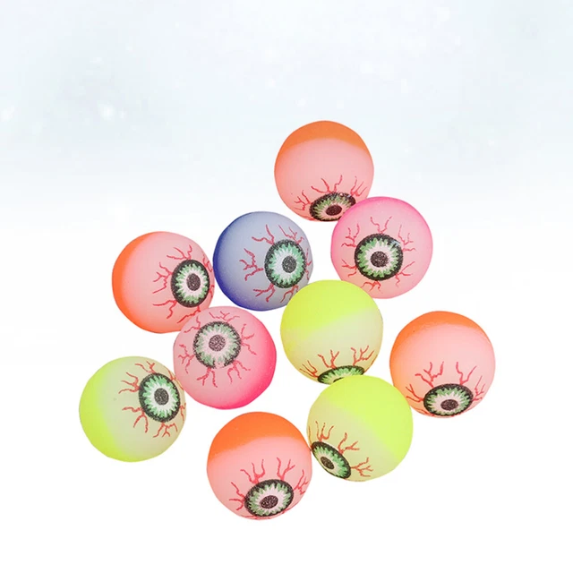 PLASTIC BOUNCING BALLS Prank Bouncy Eyeball Bouncy Balls Toys £7.89 ...
