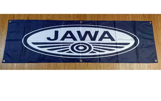 JAWA BANNER 1.5X5FT Garage Bike Speedway Sign Workshop Display Flag ...