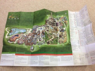 PHANTASIALAND THEME PARK Guide Map 2021 Rookburgh map and Show Times £4 ...