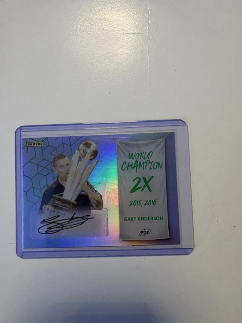 PANINI PDC WORLD Darts Championship 2025 Gary Anderson Winner /25 Auto ...