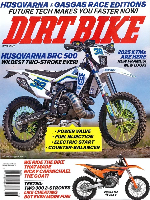 DIRT BIKE MAGAZINE June 2024, Husqvarna BRC 500, GasGas Race, 2025 KTMs - NEW $6.86 - PicClick CA