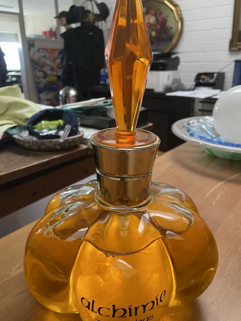 XXL GIANT FACTICE Rochas ALCHIMIE 33cm GLASFLAKON Rarität Vintage ...