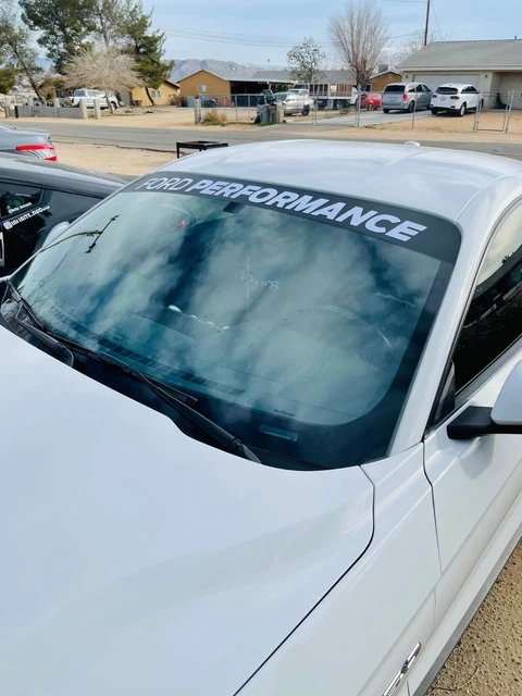FOR FORD FOR Mustang For ST Windshield banner Matte visor White ...
