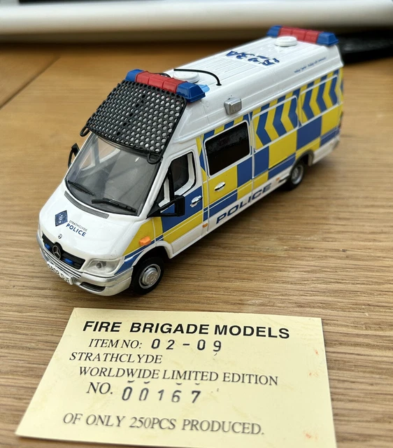 FIRE BRIGADE MODELS Strathclyde Police Mercedes Sprinter £75.00 ...