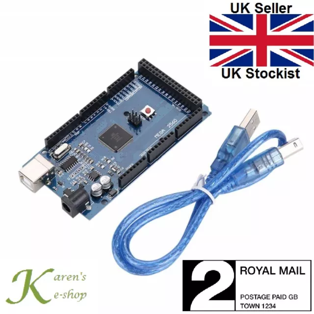 Arduino Mega 2560 R3 Atmega2560 16au Ch340g Scheda Compatibile Con Cavo