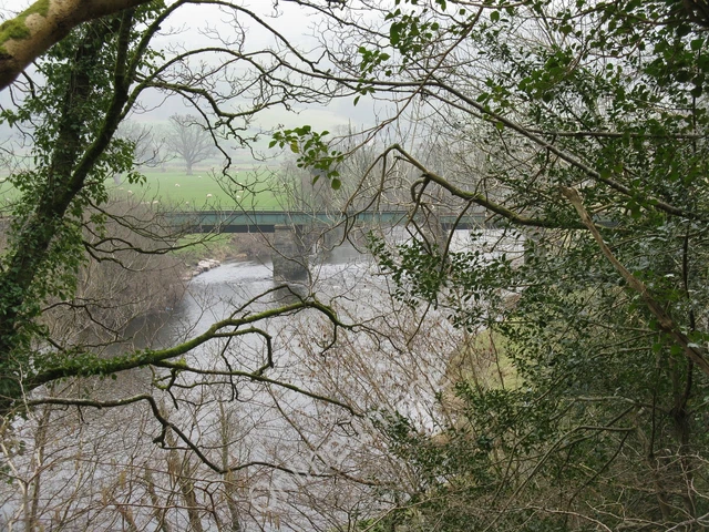 PHOTO 6X4 RAILWAY bridge across the Afon Conwy Llanrwst The railway ...
