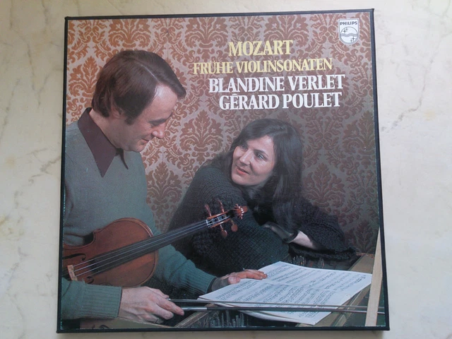 MOZART FRÜHE BRAHMS: Violin Sonatas Verlet/Chicken 3LP Box Philips $175 ...