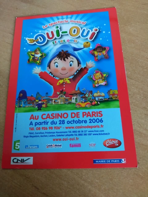 CARTE POSTALE LE spectacle musical OUI OUI et ses amis casino de Paris ...