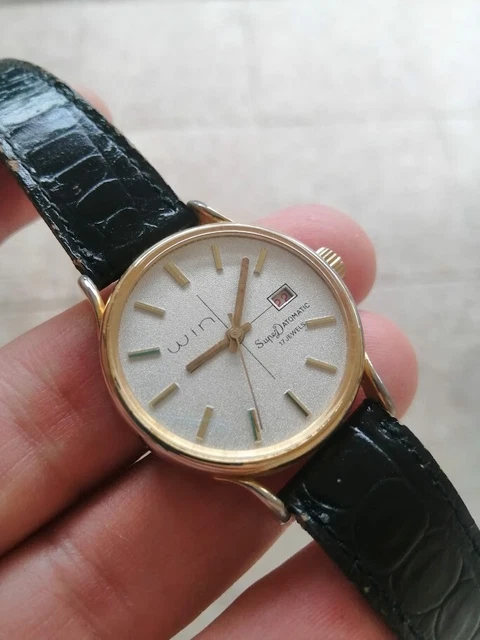 ANCIENNE MONTRE HOMME MECANIQUE WIN VINTAGE WATCH 1970's MADE-FRANCE 17 ...