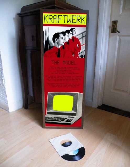 KRAFTWERK THE MODEL Poster Lyric Sheet, The Model, Autobahn, Tour De ...