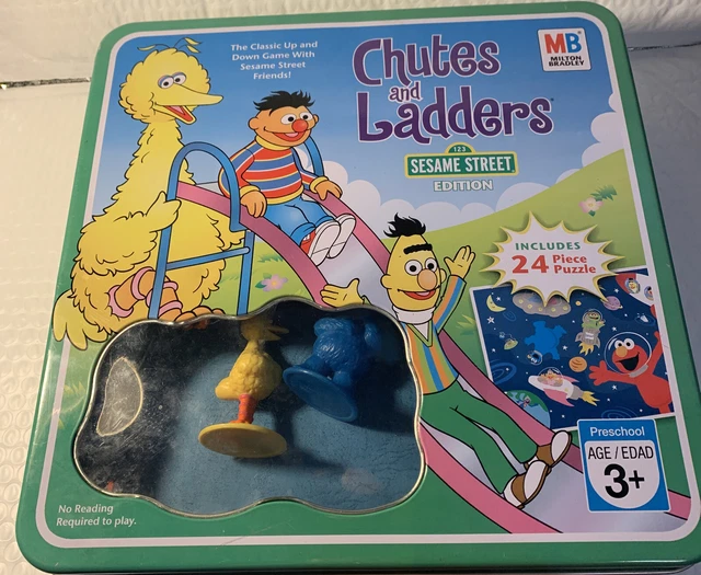 CHUTES AND LADDERS Sesame Street Edition, Elmo Cookie Monster Ernie ...
