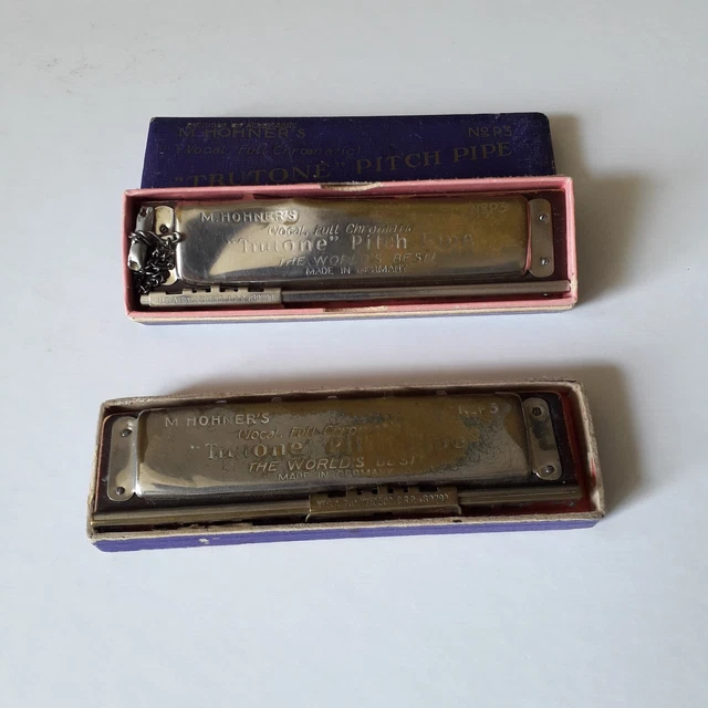 LOT DE 2 anciens harmonicas Hohner : "Trutone pitch pipe" n°P3 EUR 18,00 - PicClick FR