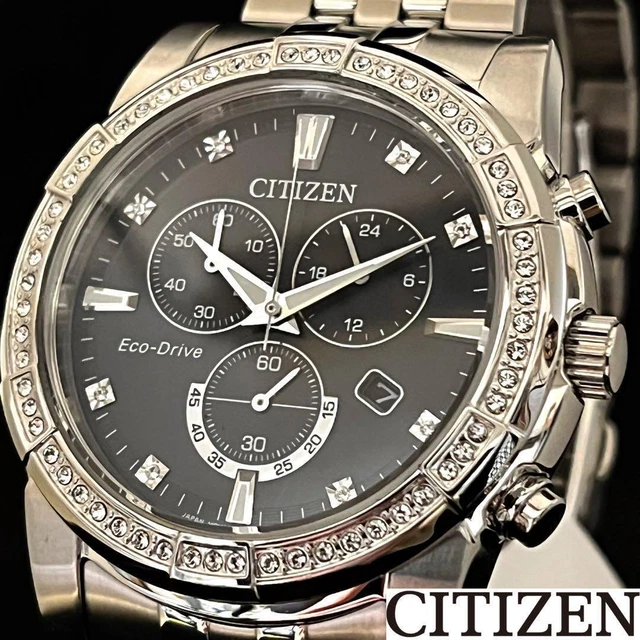 CITIZEN CAL.H500 ACIER Inoxydable Chronographe Eco-Drive Solaire Montre ...