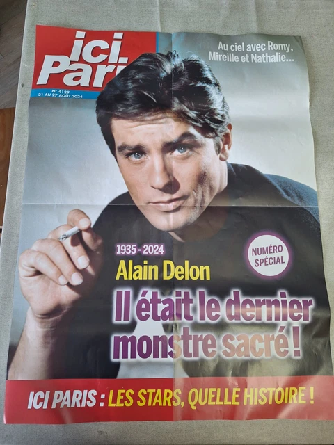 AFFICHE COLLECTOR ALAIN Delon Ici Paris EUR 20,00 - PicClick FR