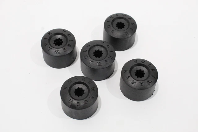 VW ID.3 ID3 Wheel Nut Bolt Cover Caps x5 With Locking Wheel Cap New ...