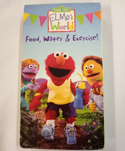 SESAME STREET ELMOS World Food Water & Exercise! VHS HTF 2005 Elmo ...