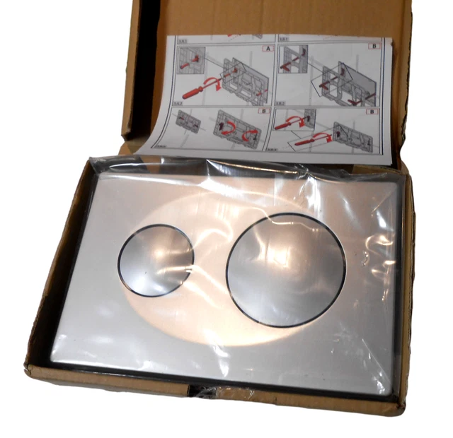 FLUIDMASTER ORBI DUAL-FLUSH T-Series Activation Plate Matt Chrome £19. ...