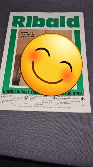 RIBALD MAGAZINE JANUARY, 1987 Vintage NEW OLD STOCK $40.00 - PicClick AU