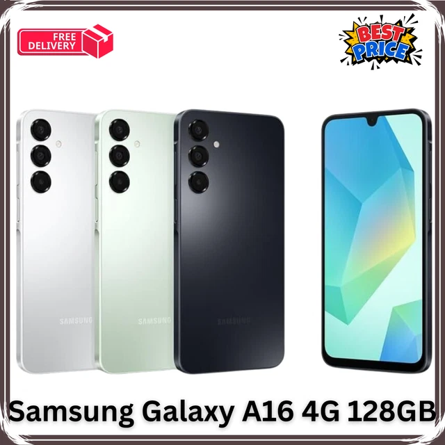 SAMSUNG GALAXY A16 4G 128GB Unlocked Smartphone Dual Sim All Colours ...