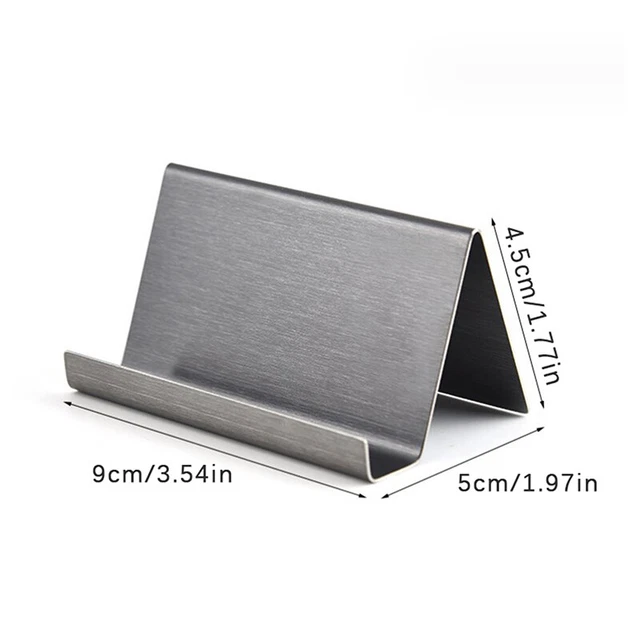 METAL BUSINESS CARD Name Tag Display Rack Display Stand Desktop Table ...