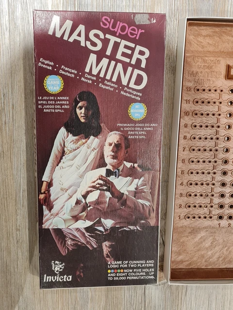 VINTAGE 1975 INVICTA SUPER MASTERMIND Gioco 2 Giocatori Gioco dell'Anno COMPLETO EUR 28,81 ...