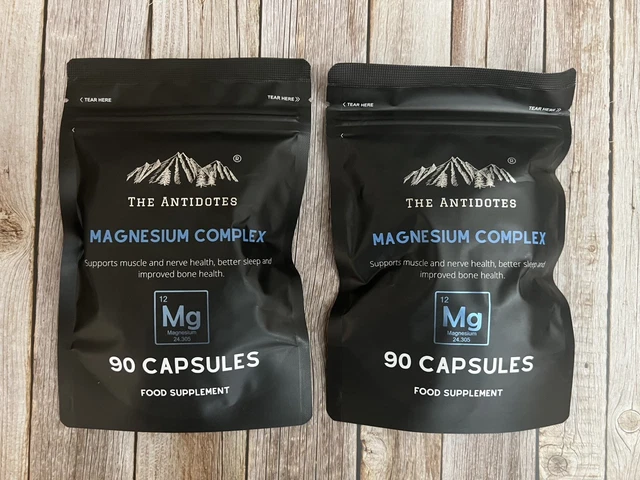 MAGNESIUM COMPLEX MUSCLE Nerve Health Supplement Capsules X2 Free ...