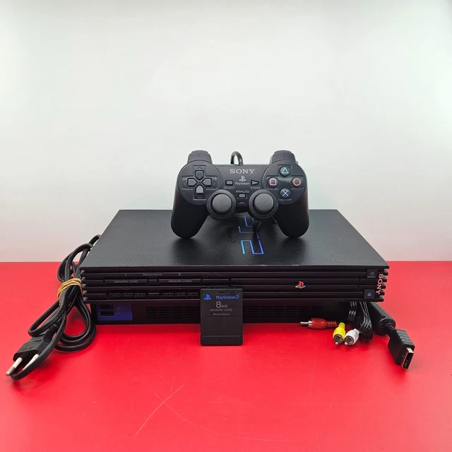 SONY PLAYSTATION 2 fat PS2 Console Controller - Memory card - Cavi SCPH ...