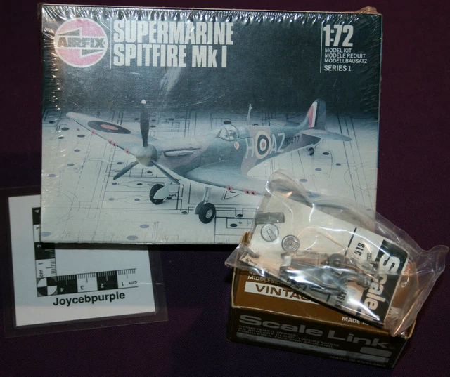 AIRFIX SPITFIRE MK I & 1935 MG Midget Sports car model kits. 1/72 & 1/ ...