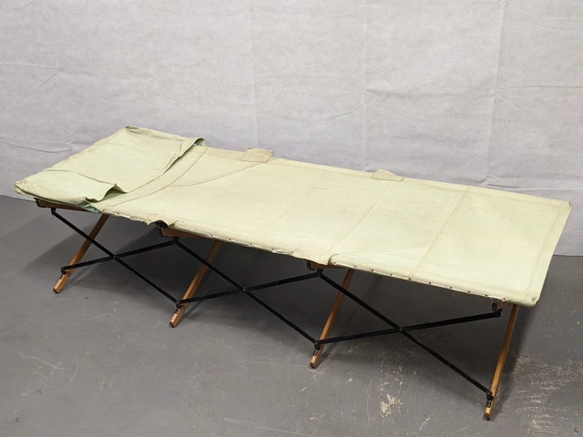 BRITISH ARMY WW2 Folding Officers Campaign Furniture Bed Chair Basin £ ...