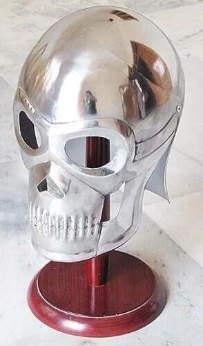 MEDIEVAL ARMOR SKELETON Helmet Skull Helm Roman Greek Knight Spartan ...