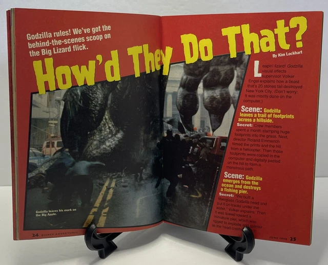 DISNEY ADVENTURES JUNE 1998 (Paperback, Magazine, Godzilla, Doug Comic ...