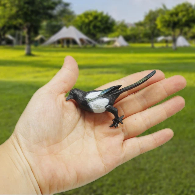 MAGPIE SIMULATION BIRD Bird Figurine Statue Artificial Feather Bird ...