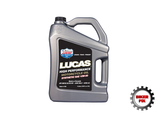 LUCAS MOTORCYCLE OIL Fully Synthetic 100% SAE 10W-50 5 Litre 5L For KTM ...