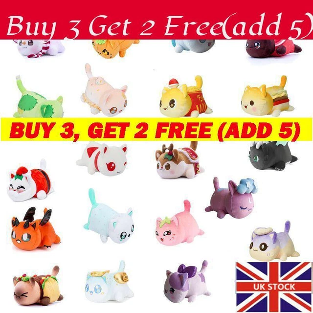 CUTE MEEMEOWS FOOD Aphmau Cat Doll Plushies Toy Plush Dolls Donut ...