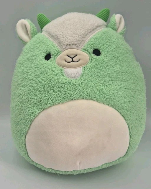 SQUISHMALLOWS 12” PALMER the Goat Fuzzamallow By Kellytoy Plush Soft ...