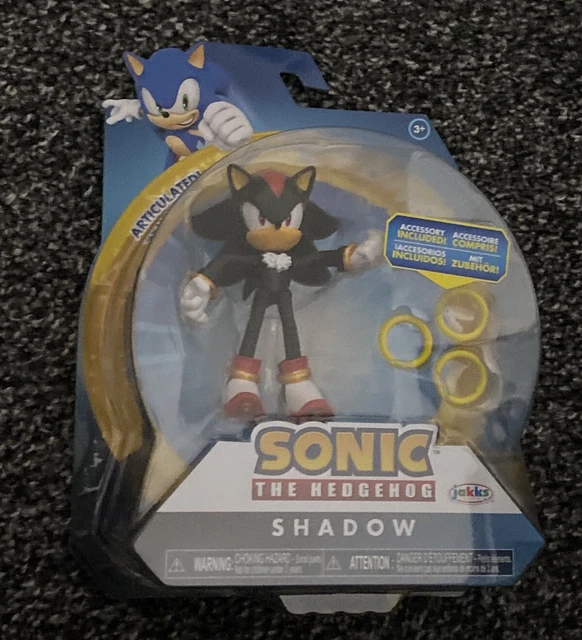 SONIC THE HEDGEHOG SHADOW Figure Jakks Pacific Articulated 4" Figure ...