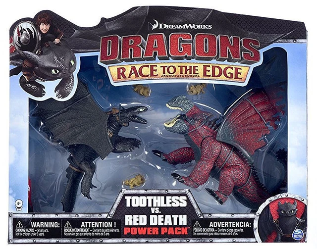 DREAMWORKS HOW TO Train Your Dragon Toothless Vs. Red Death Battle Pack ...